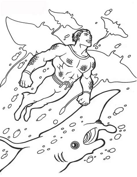 Desenhos Para Colorir Do Aquaman