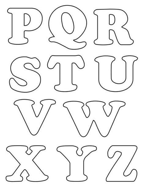 Molde De Letras Grandes De Eva Para Imprimir E Recortar O NBKomputer
