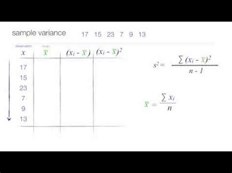 how to calculate standard deviation and variance instructional video for 9th 12th grade