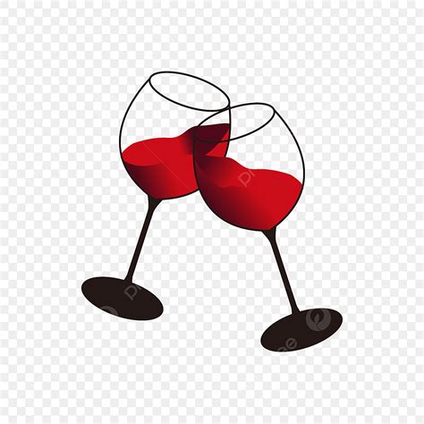 Clipart De Ta A De Vinho Tinto Cruzado Lado Preto Linear Png Clipart