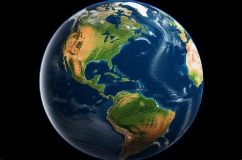 Globo Terrestre Con El Mapa F Sico De Las Am Ricas En Un Fondo