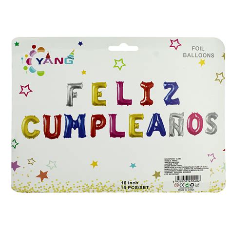 Globos metálicos feliz cumpleaños Joinet