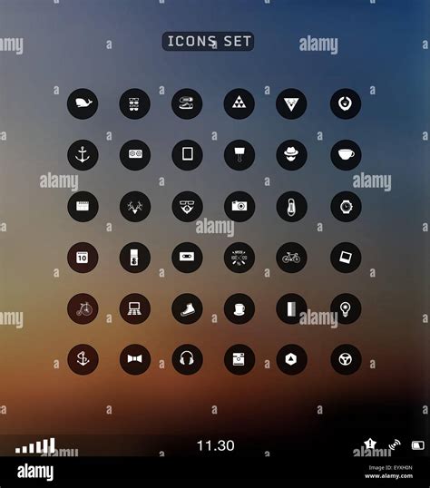 Set Of Web Icons Stock Vector Image Art Alamy