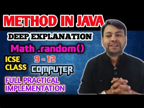 How To Use Random Method In Java Math Random Java In Hindi Math