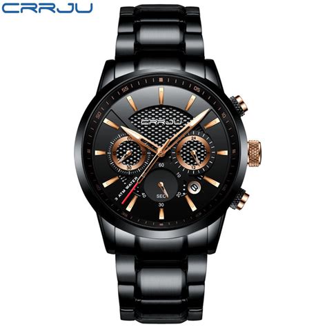 Crrju Montre À Quartz Pour Hommes Classique Fabriqué En Chine