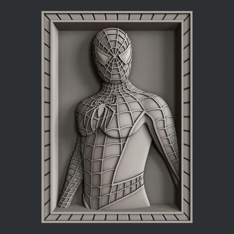 D Stl Models For Cnc Router Spider Man D Model Cgtrader