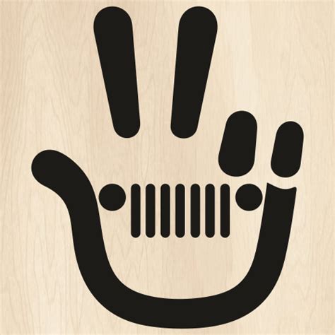 Jeep Peace Wave SVG Jeep Wave Vector File Jeep Hand Svg Cut Files
