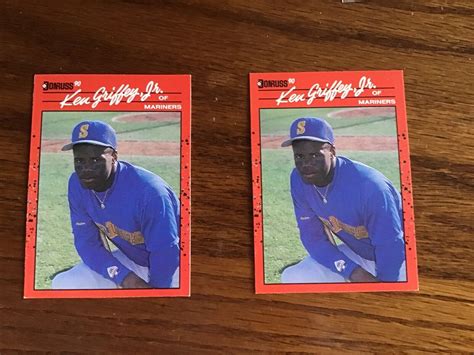 Donruss Seattle Mariners Ken Griffey Jr Error No After