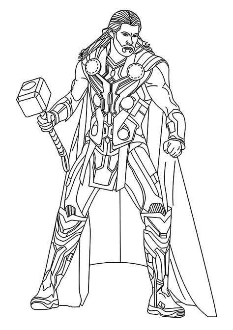 Desenhos Do Thor Para Colorir E Imprimir