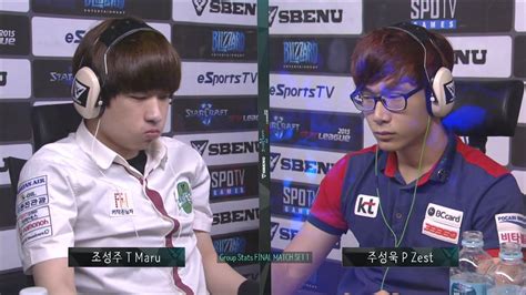 SBENU SSL 2015 Maru Vs Zest RO 16 Group D Final Match Set1 EsportsTV