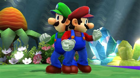 Mario Luigi Dream Team Bros Super Smash Bros Wii U Mods