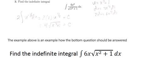 solved find the indefinite integral integral