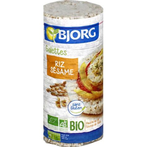 Galette de riz complet au sésame BIO Bjorg 130 g La Belle Vie