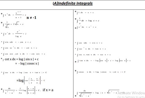 cbse class 12 mathematics integration concepts for integrals revision notes