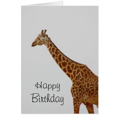 Giraffen Geburtstag Karte Zazzle