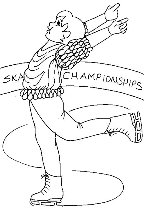 Dessins Gratuits Colorier Coloriage Patinage Imprimer