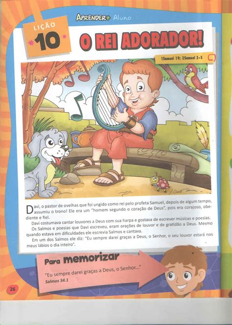 Blog Cristão Anna Karla Revista Aprender aluno Reis de Israel