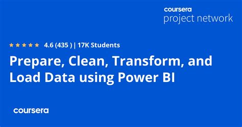 Prepare Clean Transform And Load Data Using Power Bi Coursya