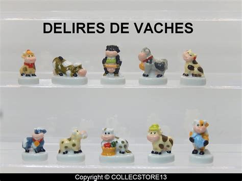 SERIE COMPLETE DE FEVES DELIRES DE VACHES 2023 Fèves de collection