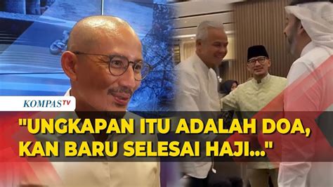 Begini Alasan Sandiaga Uno Kenalkan Ganjar Pranowo Sebagai The Next