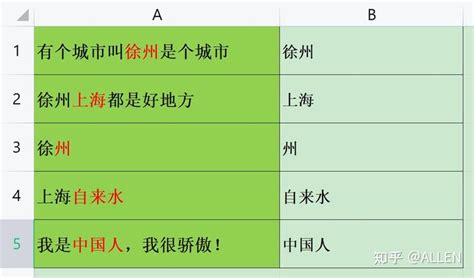vba：excel特定字符字体颜色设置：两列包含部分或不一致的字符标红！ 知乎