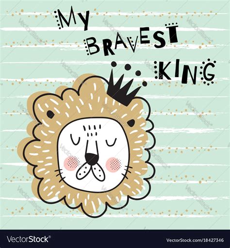 Lion King Royalty Free Vector Image VectorStock