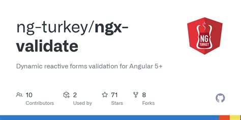 Github Ng Turkey Ngx Validate Dynamic Reactive Forms Validation For