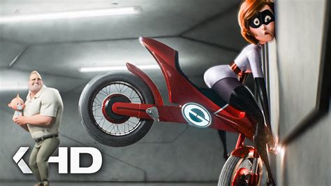 INCREDIBLES 2 Movie Clip First Elasticycle Ride Gone Wrong 2018
