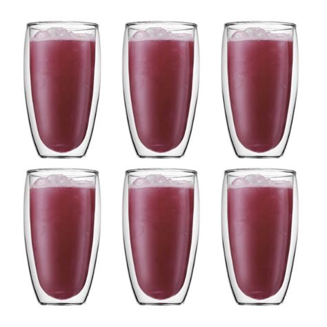 Set de 6 Verres à Double Paroi Bodum Pavina 45cl Mila Distribution