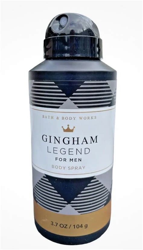BATH AND BODY WORKS MENS BODY SPRAY GINGHAM LEGEND EBay
