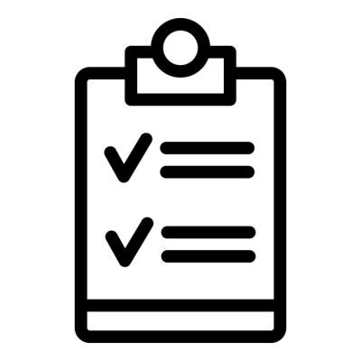 Check Liste Mit Zecken In Checkboxen Und Stift Symbol Im Umriss