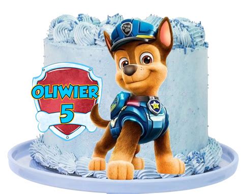 Opłatek cukrowy CHASE psi patrol NAPIS 14424571609 Allegro pl