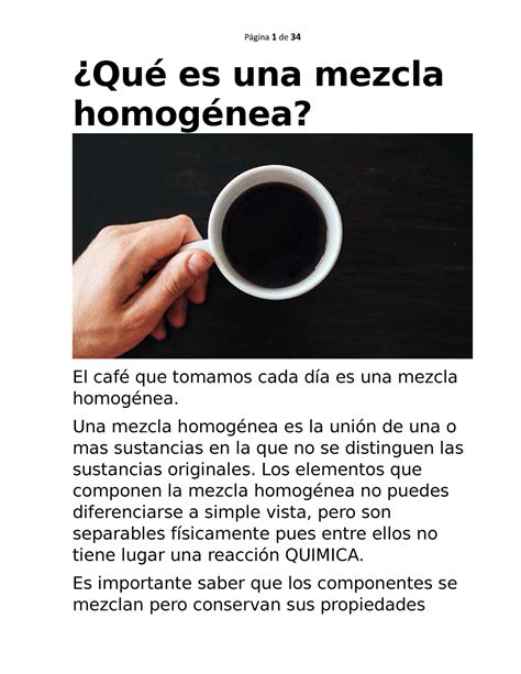 Investigacion Ciencias y Tecnologia Quimica Qué es una mezcla