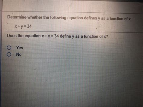 an equation that defines y as a function of x is given tessshebaylo