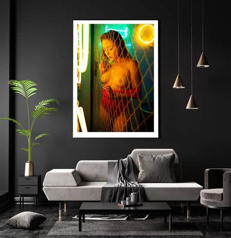 Electric Emerald Erotic A3 A4 Matte Photo Print Sexy Voyeur Etsy
