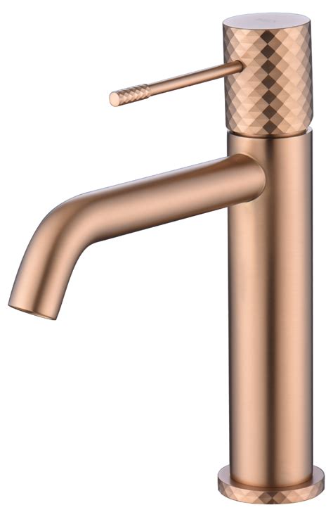 Monomando Lavabo Oro Rosa Cepillado G Nova Imex Products