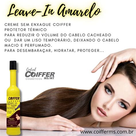 Leave in Amarelo 300 ml Coiffer Cód 1183 Coiffer