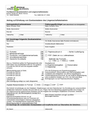 Ausf Llbar Online Kreis Borken Antrag Auf Erteilung Von Geobasisdaten