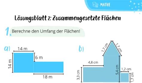 ZUSAMMENGESETZTE FLÄCHEN Flächeninhalt Umfang ermitteln