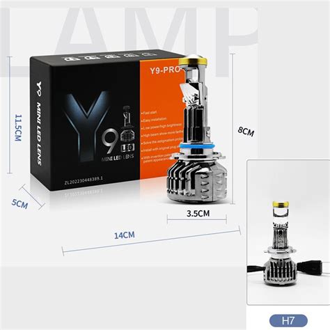 Pcs Y Pro Headlamps H H Canbus Y H Led Car Headlight K Mini
