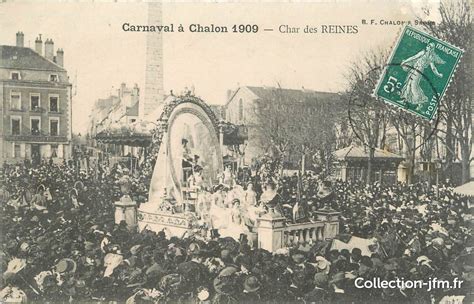 CPA FRANCE 71 Chalon sur Saône Le carnaval de 1909 Le char des