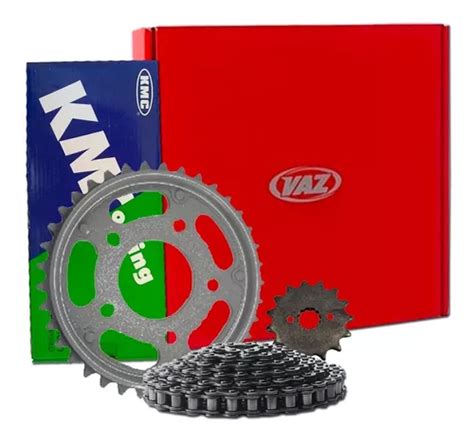 Kit Relação Cbx 250 Twister Vaz Kmc Corrente Retentor