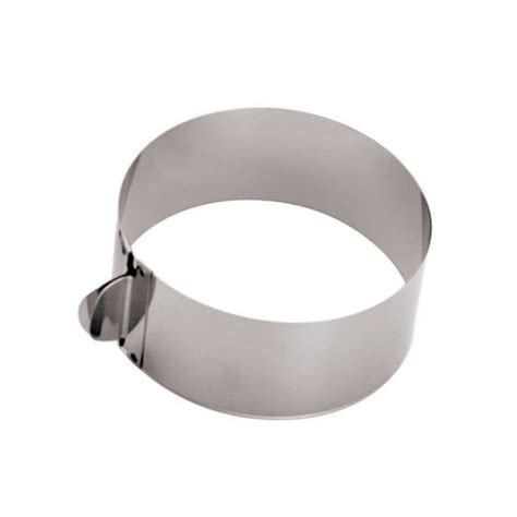 Cercle extensible en inox hauteur 7cm diamètre 16 à 30cm Paderno