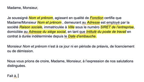 Attestation employeur document officiel à télécharger Mise à jour 2023