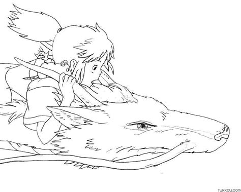 Studio Ghibli Coloring Pages Sketch Coloring Page