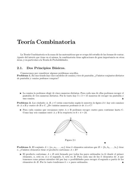 teoria combinatoria pdf combinatoria conjunto matemáticas