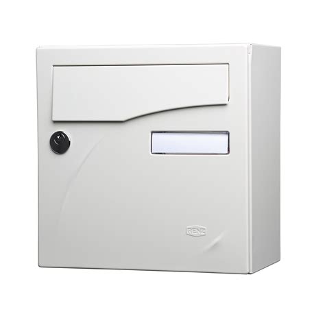 Boite aux lettres Préface compact blanc RAL 9016 brillant Leroy Merlin