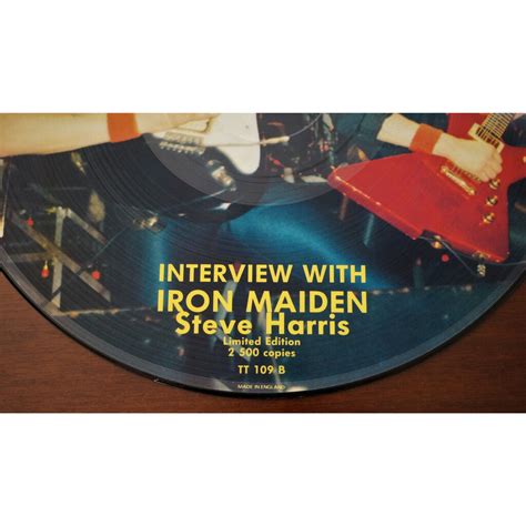 Interview With Iron Maiden Steve Harris Limited Edition Picture Disc