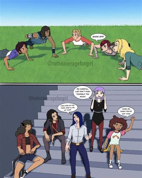 Two Comics With People Sitting On The Steps And One Is Talking To