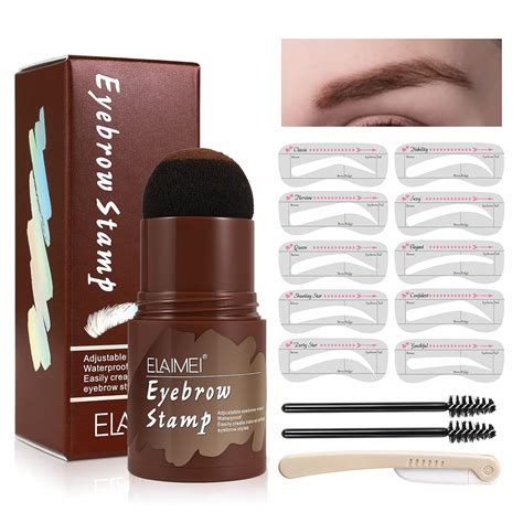 Amazon Eye Brow Stamp Stencil Kit With Eyebrow Razor One Step